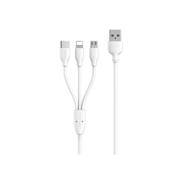 PRODA PC-02th 3-IN-1 (MICRO/LIGHTENING/TYPE-C) DATA CABLE