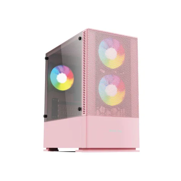 VALUE-TOP VT-B701-P MICRO ATX PINK COLOR GAMING CASE WITH ONE SIDE ...